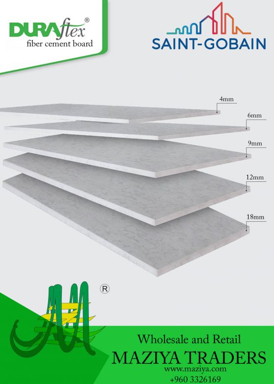 DURA FLEX – FIBER CEMENT BOARD – Maziya